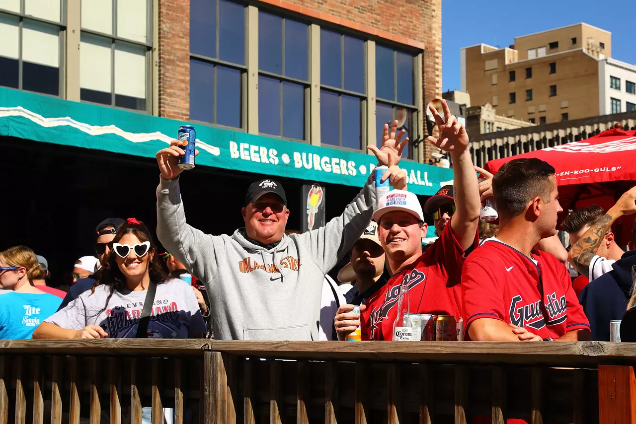 Photos: Scenes From Downtown Cleveland During the Guardians' Playoff ...